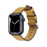 China Apple Watch Leather Look Band Bracelet for 38mm 40mm 42mm 44mm Series 7 6 SE 5 4 3 2 1 for sale
