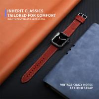 China Apple Watch Leather Look Band Bracelet for 38mm 40mm 42mm 44mm Series 7 6 SE 5 4 3 2 1 for sale