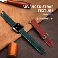 China Apple Watch Leather Look Band Bracelet for 38mm 40mm 42mm 44mm Series 7 6 SE 5 4 3 2 1 for sale