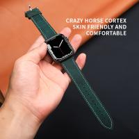 China Apple Watch Leather Look Band Bracelet for 38mm 40mm 42mm 44mm Series 7 6 SE 5 4 3 2 1 for sale