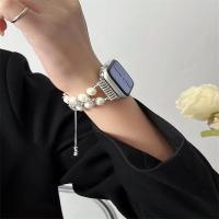 China OEM ODM Women Metal Diamonds Jewelry Bracelet Wrist Band Fashion Handmade Watch Straps For iWatch Series 8 7 6 5 4 3 2 1 for sale