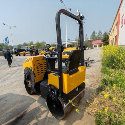 China Mini Compactor 1 Ton Vibratory Single Drum Road Roller with 1865mm*900mm*2080mm Size for sale