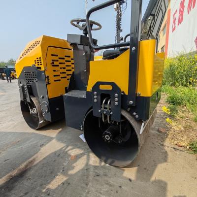 China Diesel Electric Starting Vibratory Road Compactor for Walk Behind Road Roller Compact for sale