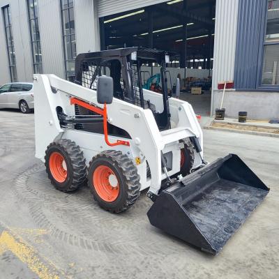 China 12000 Sets/Year Popular Walk Behind Mini Skid Steer Wheel Loader with 35.7Kw Rated Power for sale