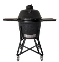 China Smooth Glaze 18'' Kamado Grill Ceramic Kamado BBQ Power Saving Adjustable for sale