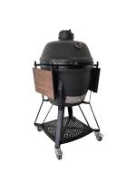 China Ceramic Construction Kamado Cooking Grill High Security 22 Inch Kamado Portable Grill for sale