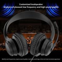 China JTY-1225 Head mounted wired headphones with microphone, desktop laptop, online learning, office, customer service, call headset 3.5mm/Type-C/USB plug, supporting OEM/ODM customization service for sale