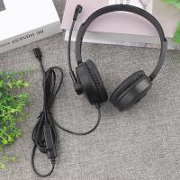 China JTY- K3 Head mounted wired headphones with microphone and wired control USB/Type-C/3.5mm multi interface online course learning, customer service, computer headset support OEM/ODM customized products for sale