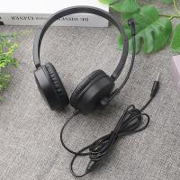 China JTY- K3 Head mounted wired headphones with microphone and wired control USB/Type-C/3.5mm multi interface online course learning, customer service, computer headset support OEM/ODM customized products for sale