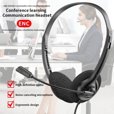 China JTY-0123 Colorful Wired Head Mounted Telephone Headphones with Foldable Microphone Lightweight Online Learning Office Headphones Support Logo Color Plug OEM/ODM Private Model Customization for sale