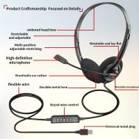 China JTY-0123 Colorful Wired Head Mounted Telephone Headphones with Foldable Microphone Lightweight Online Learning Office Headphones Support Logo Color Plug OEM/ODM Private Model Customization for sale