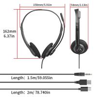 China JTY-0123 Colorful Wired Head Mounted Telephone Headphones with Foldable Microphone Lightweight Online Learning Office Headphones Support Logo Color Plug OEM/ODM Private Model Customization for sale