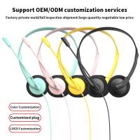 China Lightweight wired telephone headset with ENC noise‑cancelling flexible boom microphone. Supports USB, Type‑C & 3.5mm jack, perfect for call centers, remote work, online meetings and classes，OEM & ODM for sale