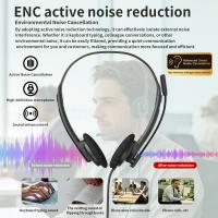 China Lightweight wired telephone headset with ENC noise‑cancelling flexible boom microphone. Supports USB, Type‑C & 3.5mm jack, perfect for call centers, remote work, online meetings and classes，OEM & ODM for sale