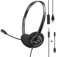 China JTY-0123 Colorful Wired Head Mounted Telephone Headphones with Foldable Microphone Lightweight Online Learning Office Headphones Support Logo Color Plug OEM/ODM Private Model Customization for sale