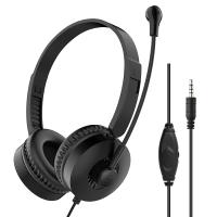 China JTY- K3 Head mounted wired headphones with microphone and wired control USB/Type-C/3.5mm multi interface online course learning, customer service, computer headset support OEM/ODM customized products for sale