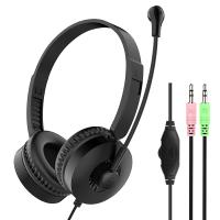 China JTY- K3 Head mounted wired headphones with microphone and wired control USB/Type-C/3.5mm multi interface online course learning, customer service, computer headset support OEM/ODM customized products for sale