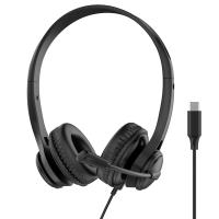 China JTY-1225 Head mounted wired headphones with microphone, desktop laptop, online learning, office, customer service, call headset 3.5mm/Type-C/USB plug, supporting OEM/ODM customization service for sale