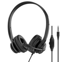 China JTY-1225 Head mounted wired headphones with microphone, desktop laptop, online learning, office, customer service, call headset 3.5mm/Type-C/USB plug, supporting OEM/ODM customization service for sale