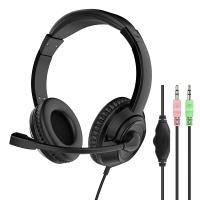 China JTY-1026Wired Call Center Headset with  Microphone, 3.5mm/USB/Type‑C Multi‑Interface Over‑Ear Headphone, Volume Control Wired Headset for Office Conference Online Class Home Work,OEM/ODM customization for sale