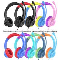 China JTY-1036 Wired Call Center Headset with Adjustable Microphone, USB Type‑C 3.5mm Multi‑Interface Over‑Ear Headphone, Volume & Mute Control for Office Customer Service Online Class for sale