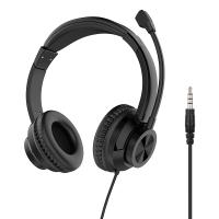 China JTY-1036 Wired Call Center Headset with Adjustable Microphone, USB Type‑C 3.5mm Multi‑Interface Over‑Ear Headphone, Volume & Mute Control for Office Customer Service Online Class for sale