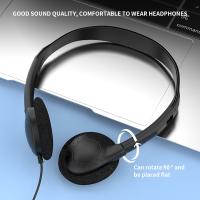 China 857 Lightweight wired in headphones, 3.5mm jack/C-type plug can be customized for stereo headphones, OEM/ODM customized multi-color headphones, suitable for laptops in aviation museums, school offices for sale