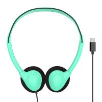 China 857 Lightweight wired in headphones, 3.5mm jack/C-type plug can be customized for stereo headphones, OEM/ODM customized multi-color headphones, suitable for laptops in aviation museums, school offices for sale
