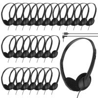 China JTY-0121 Wired Head Mounted Headphones 3.5mm/Type-C Plug Lightweight Headphones Comfortable Earcups Stereo Audio Headphones Suitable for Aviation/Train/Classroom/Office/Museum OEM/ODM Customization for sale