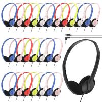 China JTY-0121 Wired Head Mounted Headphones 3.5mm/Type-C Plug Lightweight Headphones Comfortable Earcups Stereo Audio Headphones Suitable for Aviation/Train/Classroom/Office/Museum OEM/ODM Customization for sale
