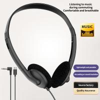 China JTY-0121 Wired Head Mounted Headphones 3.5mm/Type-C Plug Lightweight Headphones Comfortable Earcups Stereo Audio Headphones Suitable for Aviation/Train/Classroom/Office/Museum OEM/ODM Customization for sale