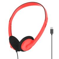 China JTY-0121 Wired Head Mounted Headphones 3.5mm/Type-C Plug Lightweight Headphones Comfortable Earcups Stereo Audio Headphones Suitable for Aviation/Train/Classroom/Office/Museum OEM/ODM Customization for sale