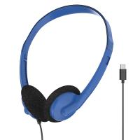 China JTY-0121 Wired Head Mounted Headphones 3.5mm/Type-C Plug Lightweight Headphones Comfortable Earcups Stereo Audio Headphones Suitable for Aviation/Train/Classroom/Office/Museum OEM/ODM Customization for sale