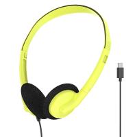 China JTY-0121 Wired Head Mounted Headphones 3.5mm/Type-C Plug Lightweight Headphones Comfortable Earcups Stereo Audio Headphones Suitable for Aviation/Train/Classroom/Office/Museum OEM/ODM Customization for sale