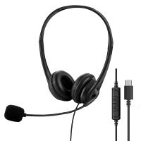 China JTY-430 professional call center earphones with microphone, multiple plugs USB/Type-C/3.5mm wired earphones, comfortable to wear earphones, suitable for online learning and business conference calls for sale
