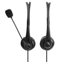 China JTY-430 professional call center earphones with microphone, multiple plugs USB/Type-C/3.5mm wired earphones, comfortable to wear earphones, suitable for online learning and business conference calls for sale