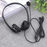 China JTY-430 professional call center earphones with microphone, multiple plugs USB/Type-C/3.5mm wired earphones, comfortable to wear earphones, suitable for online learning and business conference calls for sale