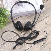 China JTY-430 professional call center earphones with microphone, multiple plugs USB/Type-C/3.5mm wired earphones, comfortable to wear earphones, suitable for online learning and business conference calls for sale