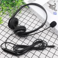 China JTY-430 professional call center earphones with microphone, multiple plugs USB/Type-C/3.5mm wired earphones, comfortable to wear earphones, suitable for online learning and business conference calls for sale