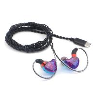 China ML-AZ04 Type‑C/3.5mm Wired In‑Ear Earphones, 10mm Dynamic Driver HiFi Stereo Earbuds, Ergonomic Over‑Ear Hook Design with Built‑in Microphone Volume Control, 360° Surround Sound Sports Headphones for sale
