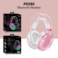 China JTY-580 RGB wireless gaming headset, Bluetooth 5.0 headset with color LED lights, HiFi stereo, long battery life, surround sound, suitable for gaming headsets on PC phones for sale