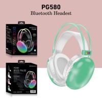 China JTY-580 RGB wireless gaming headset, Bluetooth 5.0 headset with color LED lights, HiFi stereo, long battery life, surround sound, suitable for gaming headsets on PC phones for sale