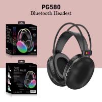 China JTY-580 RGB wireless gaming headset, Bluetooth 5.0 headset with color LED lights, HiFi stereo, long battery life, surround sound, suitable for gaming headsets on PC phones for sale