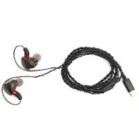 China Professional Wired In-Ear Monitor Earphones, 10mm Dynamic Driver HiFi Stereo Earbuds, Over-Ear Hook Design with Inline Control Mic, Dual Type-C & 3.5mm Plug, 360° Surround Sound for Musicians, Gaming, for sale