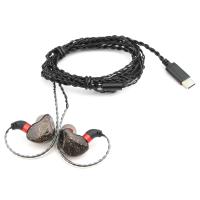 China Professional Wired In-Ear Monitor Earphones, 10mm Dynamic Driver HiFi Stereo Earbuds, Over-Ear Hook Design with Inline Control Mic, Dual Type-C & 3.5mm Plug, 360° Surround Sound for Musicians, Gaming, for sale
