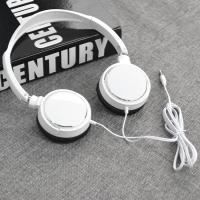 China JTY-71 Foldable wired in ear headphones with soft PU ear pads, suitable for 3.5mm stereo head mounted wired headphones on PCs, laptops, music, and online classrooms for sale