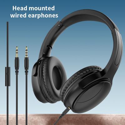 China JTY-772 Wired Over-Ear Headphones with Microphone, 3.5mm Stereo Headset, Detachable Audio Cable, Dual 3.5mm Cables Included, Adjustable Headband for PC Laptop Phone Gaming Online Class for sale