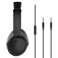 China JTY-772 Wired Over-Ear Headphones with Microphone, 3.5mm Stereo Headset, Detachable Audio Cable, Dual 3.5mm Cables Included, Adjustable Headband for PC Laptop Phone Gaming Online Class for sale
