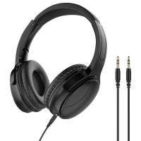 China JTY-772 Wired Over-Ear Headphones with Microphone, 3.5mm Stereo Headset, Detachable Audio Cable, Dual 3.5mm Cables Included, Adjustable Headband for PC Laptop Phone Gaming Online Class for sale