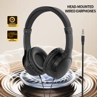 China JTY-60 Wired Over-Ear Headphones with 3.5mm Jack, Soft Leather Ear Cushions, and Foldable Design for Laptop, PC, Smartphone for sale